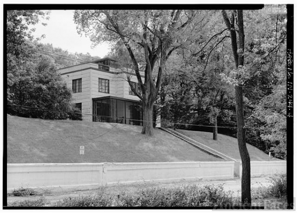 4. PERSPECTIVE VIEW OF NORTH FRONT ELEVATION FROM THE...