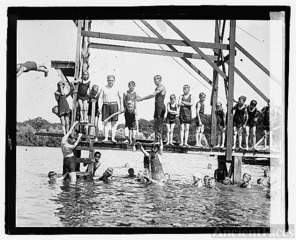 Davis, swimming, Moosehead