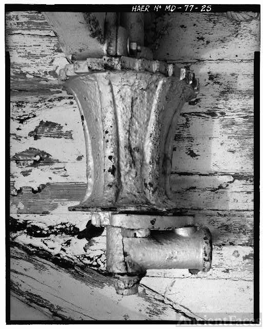 25. Detail of port side windlass barrel. - Two-Sail...