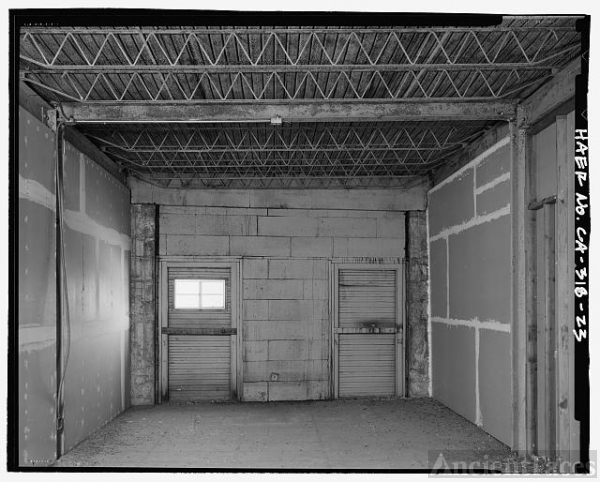 23. Detail of second floor of west wing showing inside of...