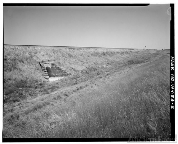 2. Stone arch culvert with railroad tracks, view to...