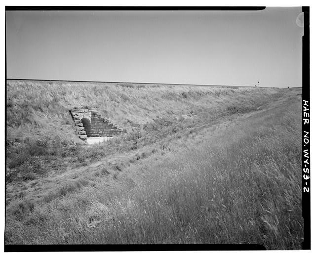 2. Stone arch culvert with railroad tracks, view to...
