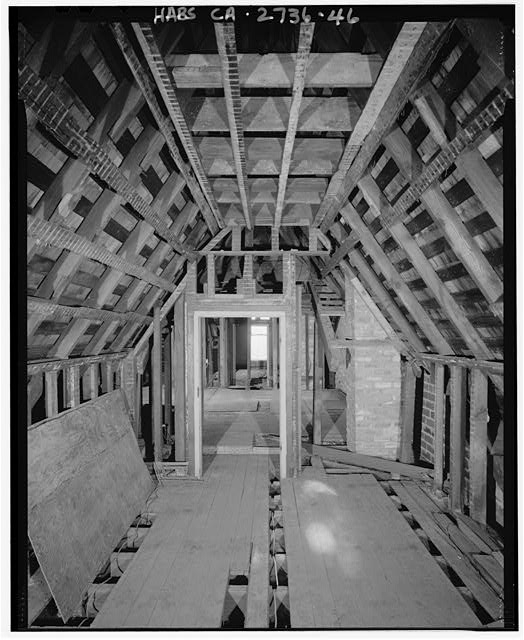 Interior, Room 210 detail, facing south - Workman House,...