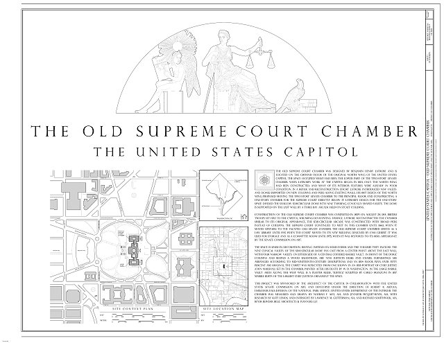 Site Plan & Map - U.S. Capitol, Old Supreme Court...