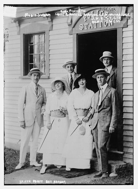 St. Cyr Party -- Bar Harbor: Edw. Pendelton, Mary and...