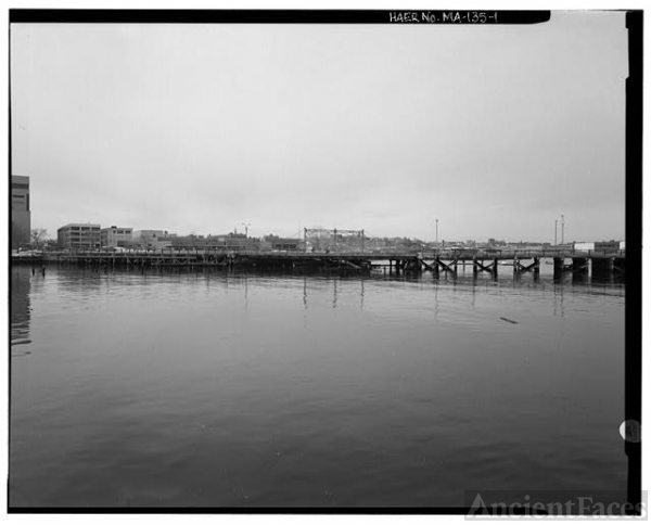 1. General view of drawspan and approaches, from berth...