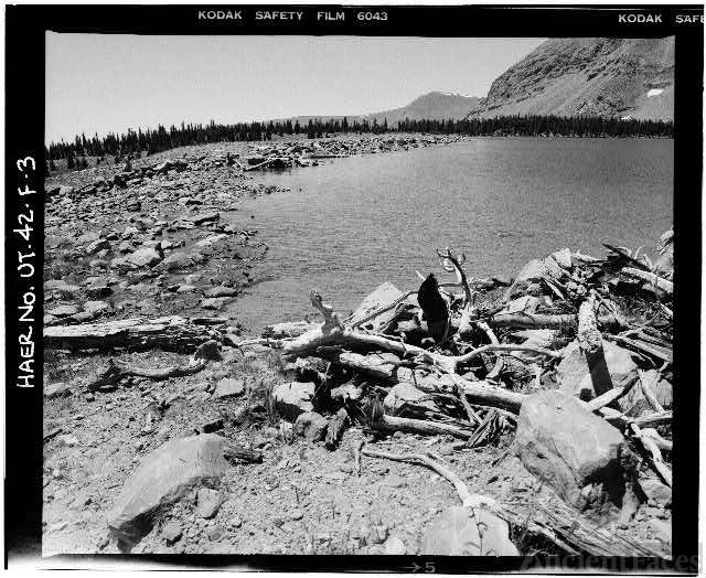 3. VIEW SHOWING UPSTREAM FACE OF DAM, WITH SPILLWAY IN...