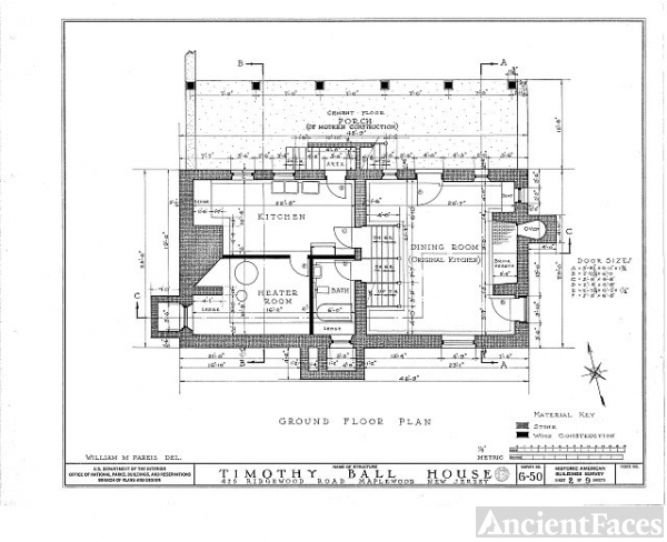 HABS NJ,7-MAPWO,1- (sheet 2 of 9) - Timothy Ball House,...