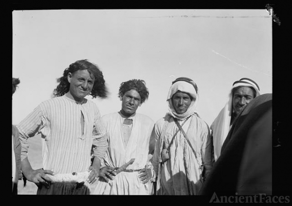 Bedouin life in Trans-Jordan. Arab types of Trans-Jordan....