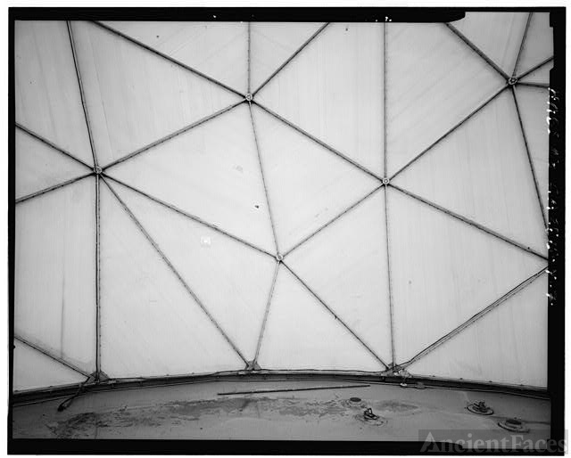 6. DETAIL VIEW OF RADOME AIR LOCK HATCHES IN STRUCTURE...