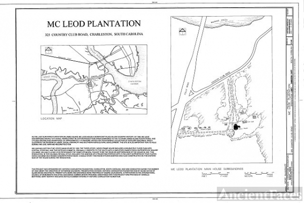 COVER SHEET WITH MAP AND SITE PLAN. - McLeod Plantation,...