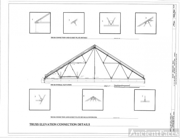 Truss Elevation Connection Details - Isaac Delgado Hall,...