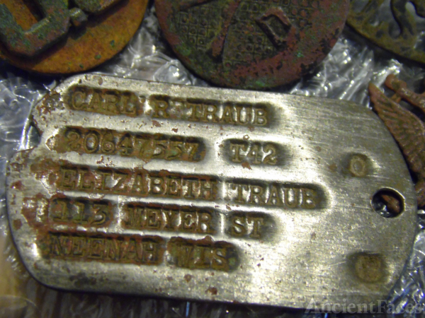 Carl R Traub dog tag