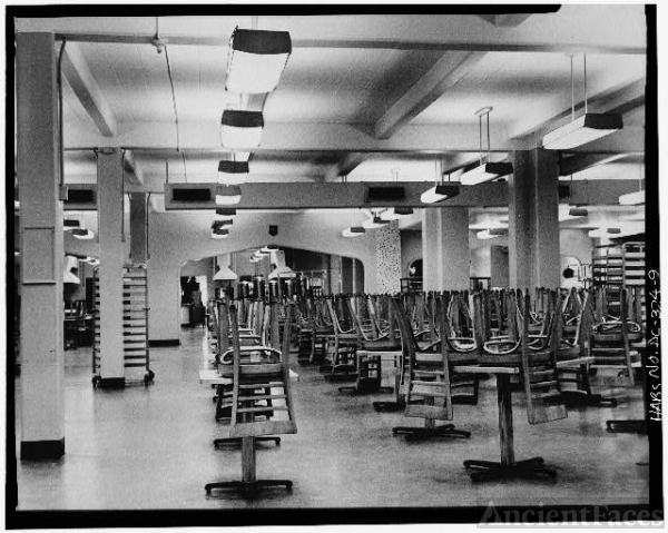 9. INTERIOR, CAFETERIA - U.S. Navy & Munitions Buildings,...