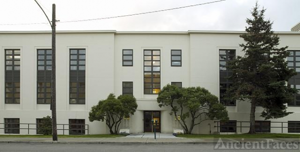 Side door view, Federal Building, Anchorage, Alaska