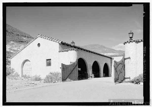 Perspective view - Death Valley Ranch, Barn (Stables),...