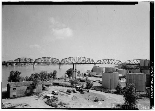 1. General elevation of the Big Four Bridge from the...