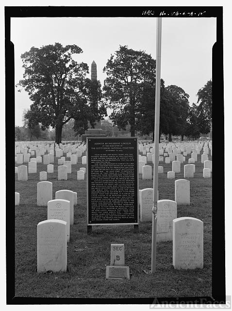 GETTYSBURG ADDRESS PLAQUE. VIEW TO SOUTHEAST. - Hampton...
