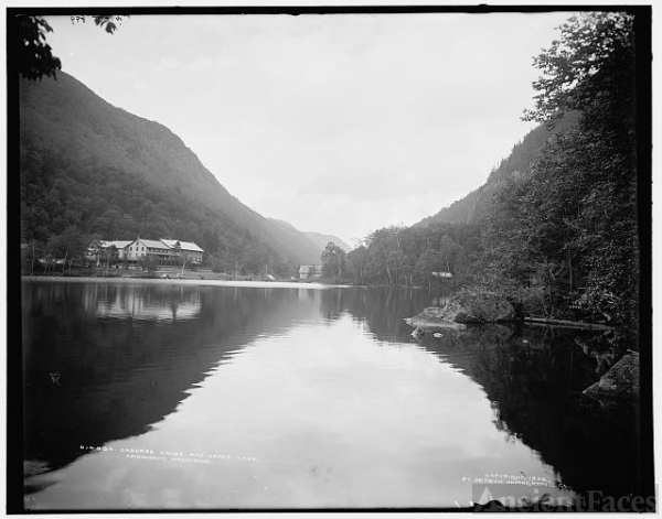 Cascade House and upper lake, Adirondack Mountains