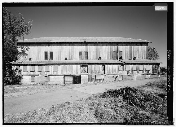West elevation - St. Elizabeths Hospital, Cow Barn, 2700...