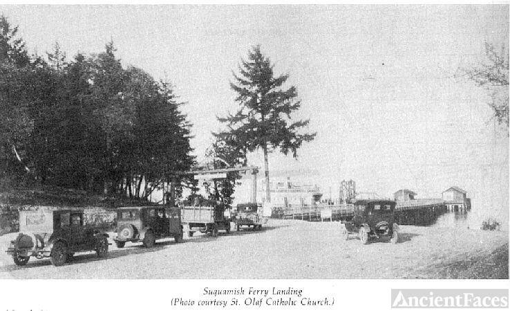 Suquamish Ferry Dock, Washington 1920
