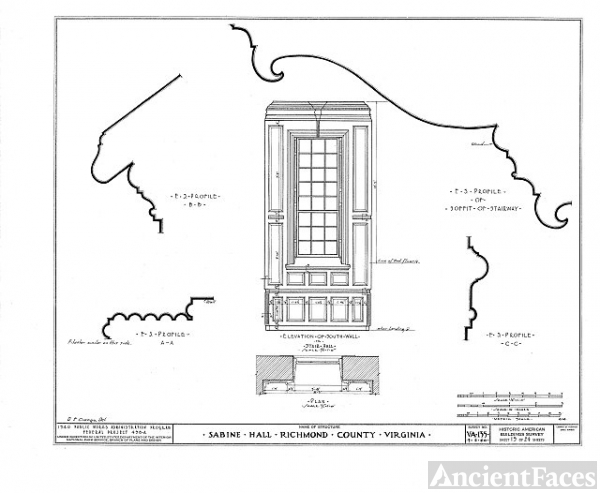 HABS VA,80-WAR.V,2- (sheet 19 of 24) - Sabine Hall, State...