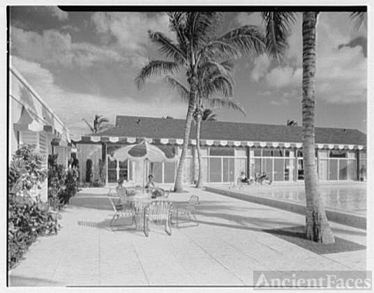 Port Royal Beach Club, Naples, Florida. View to pool II