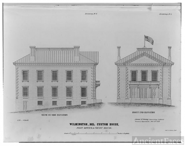 16. Photocopy of drawing plan SIXTH STREET SIDE ELEVATION...