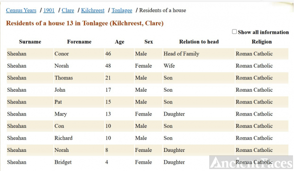Thomas Sheahan (1880 - 1958) - Biography and Family Tree | AncientFaces ...