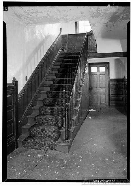 7. 1969 FIRST FLOOR STAIR HALL - Slateford House, U.S....