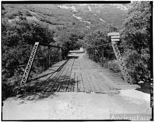 6. VIEW OF SOUTHERN INCLINED END POSTS, LOOKING SOUTH