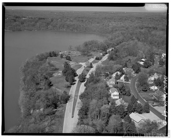 10. AERIAL VIEW OF RIVERSIDE PICNIC AREA AND 'SAFETY...