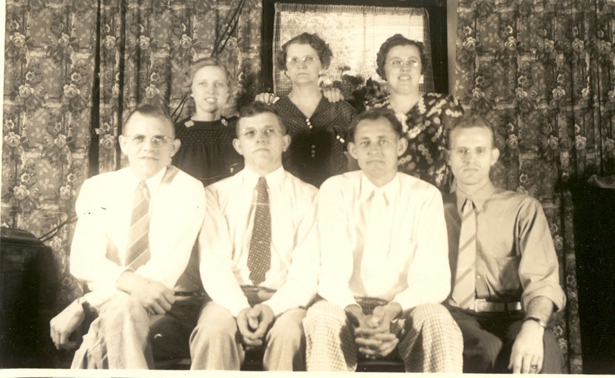 Della May Wolfcale Sparks & children 1930's