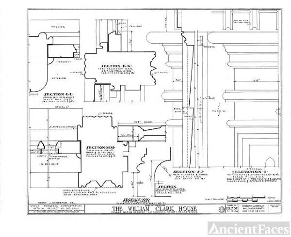 HABS PA,35-CLAR,1- (sheet 11 of 16) - William Clark...