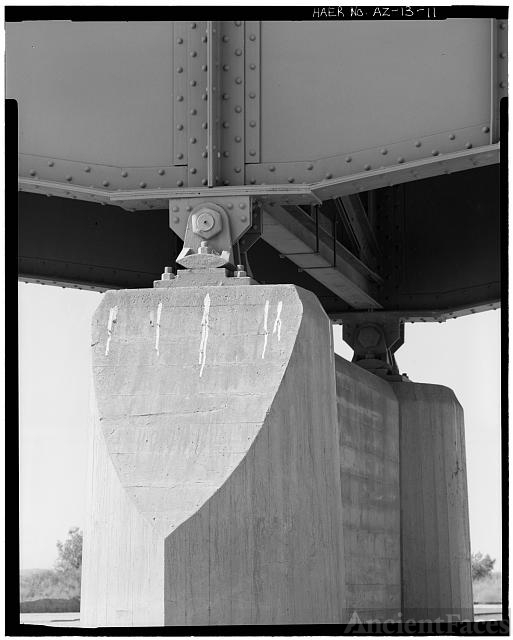 11. DETAIL OF GIRDER AND PIER CAP, SHOWING ROCKER...