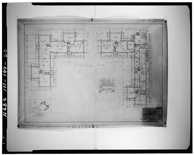 60. Photocopy of drawing A-51 BASEMENT FLOOR PLAN,...