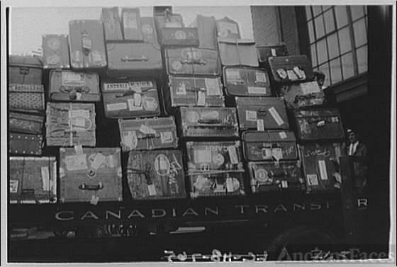 Canadian Scenes Stack Of Boxes And Trunks