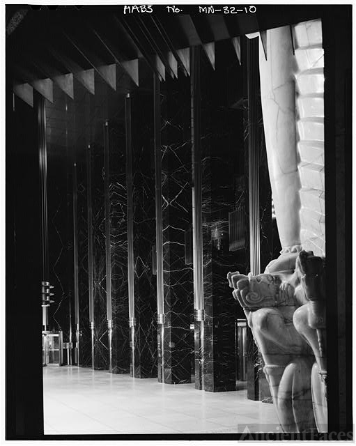 10. Memorial Hall, towards entrance, showing base of...