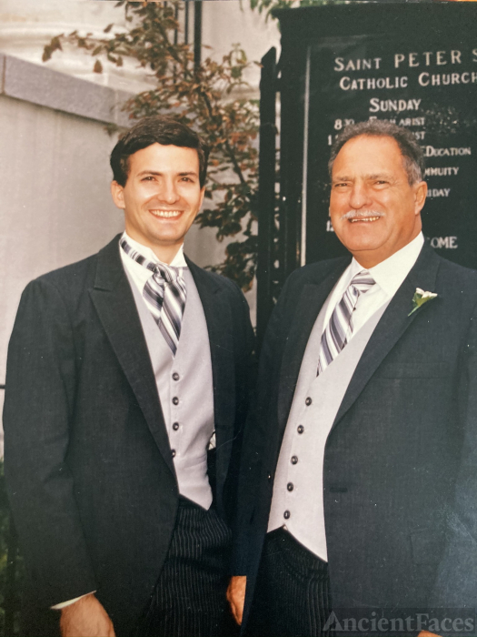 1985 wedding of son Timothy Arthur Andrew Teter