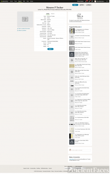 World War II Army Enlistment Records 1938-1946