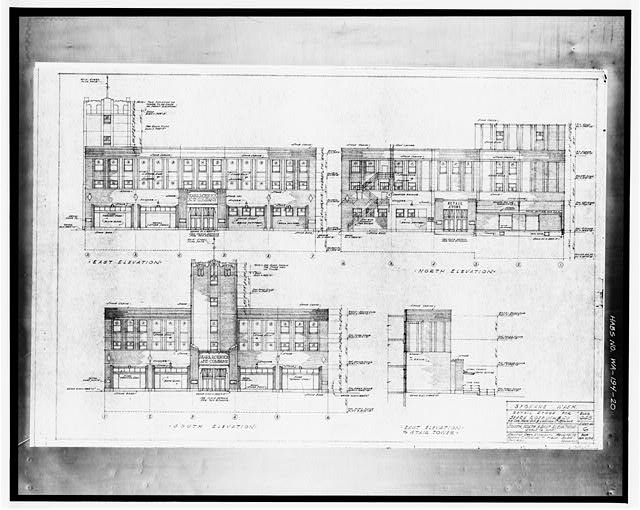 20. Photocopy of South, North & East Elevations (Sheet...