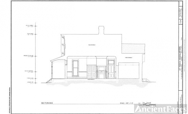 Section - XIT Ranch Headquarters, Fifth and West Railroad...