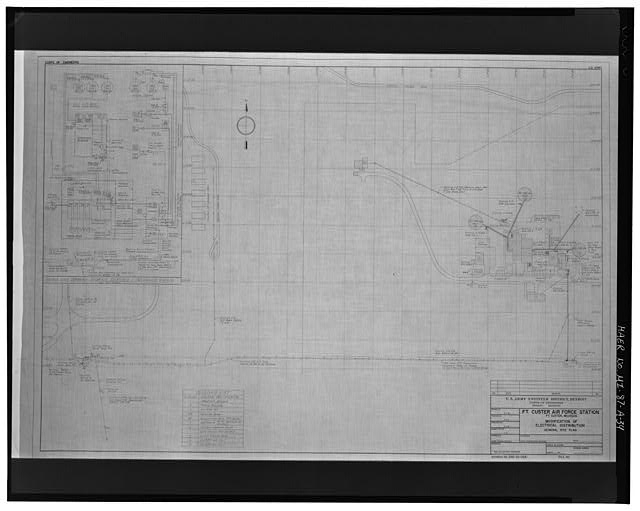34. Site Plan: Fort Custer Air Force Station, Fort...