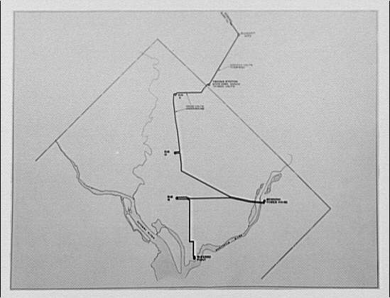 Potomac Electric Power Co. Benning plant. Map of...
