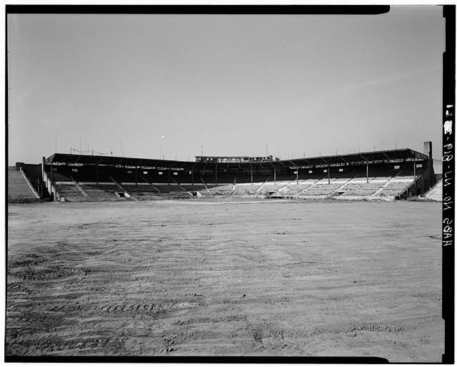 21. VIEW OF GRANDSTAND FROM EAST - Roosevelt Stadium,...