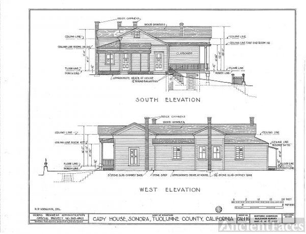 HABS CAL,55-SONO,2- (sheet 4 of 6) - Cady House, Dodge