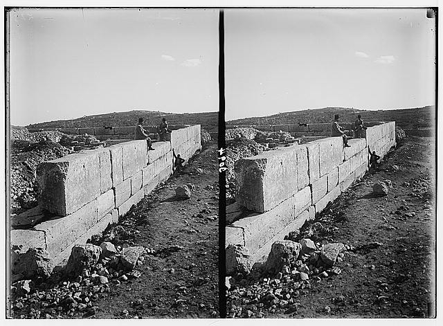Hebron and surroundings. Ramet el Khalil. Herodian wall...