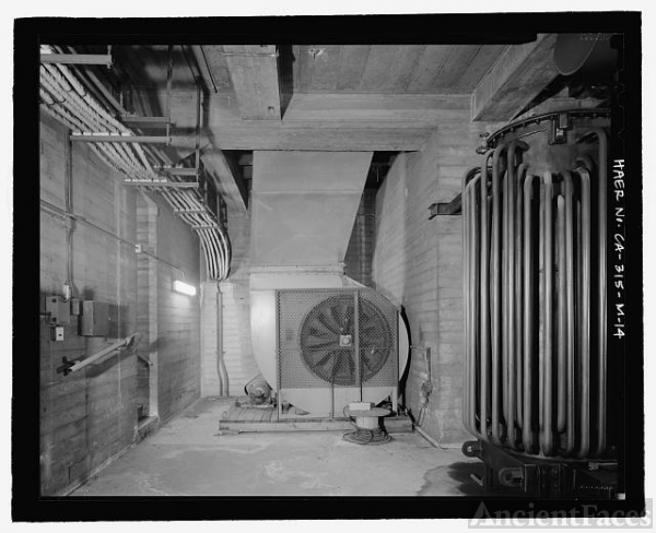 INTERIOR TRANSFORMER VAULT, FACING EAST. - Douglas...