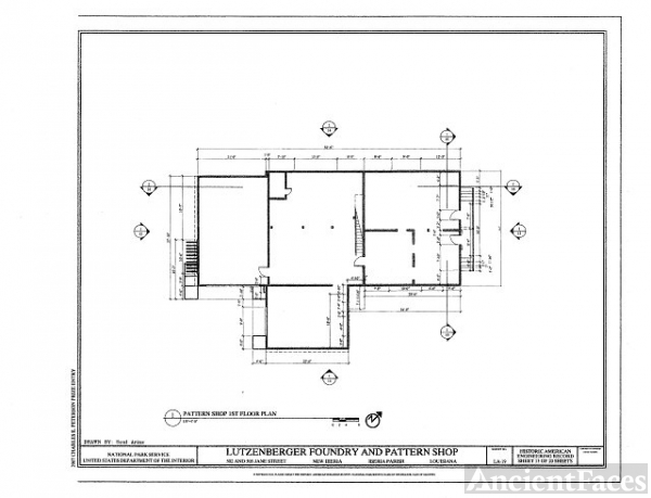 Pattern Shop First Floor Plan - Lutzenberger Foundry and...