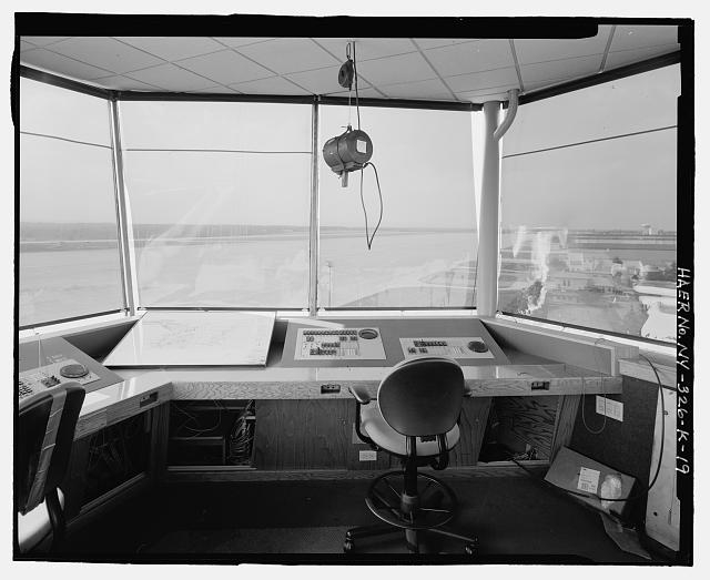 INTERIOR OF CONTROL TOWER. VIEW TO NORTHEAST